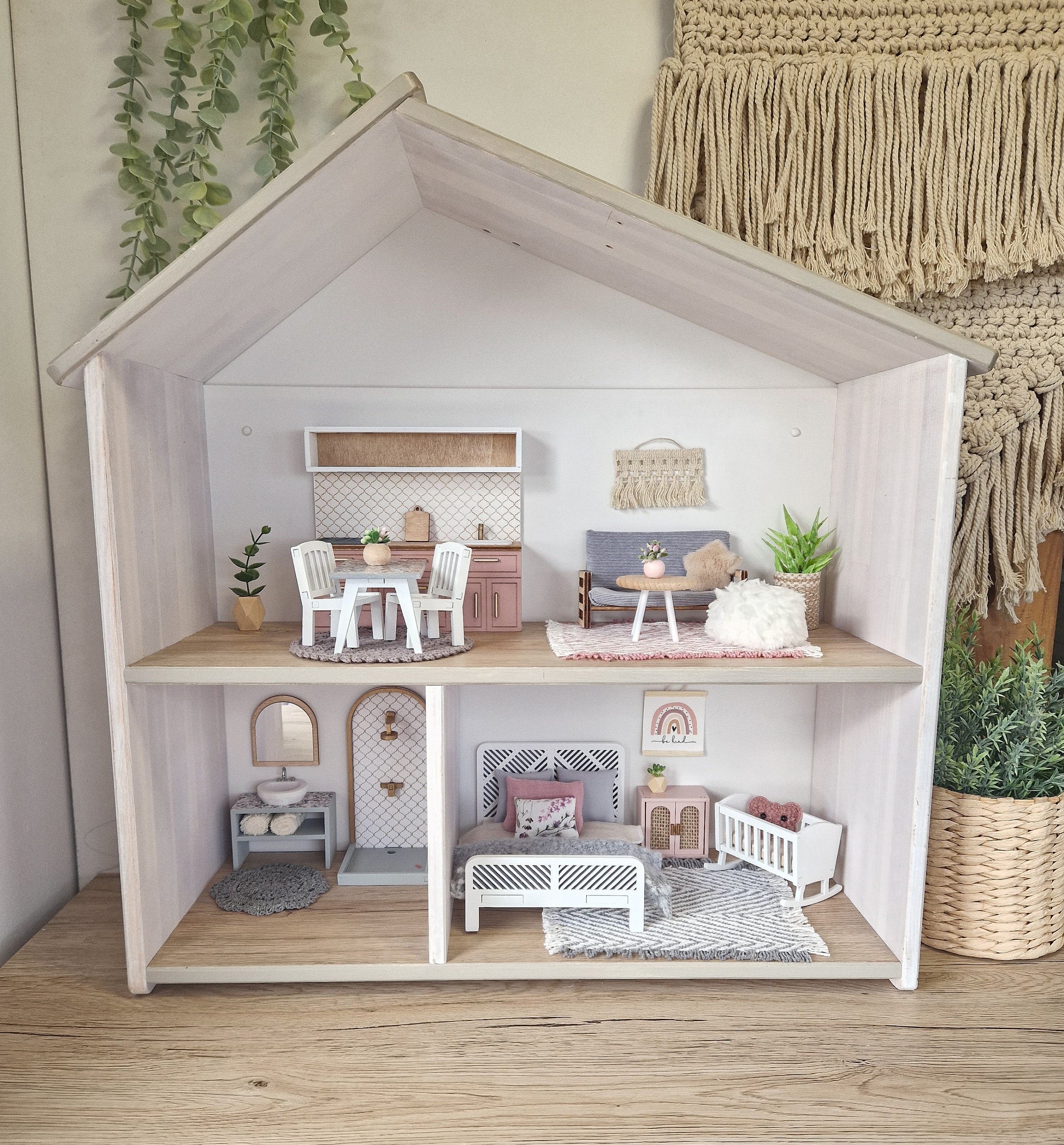 White dollhouse furniture store
